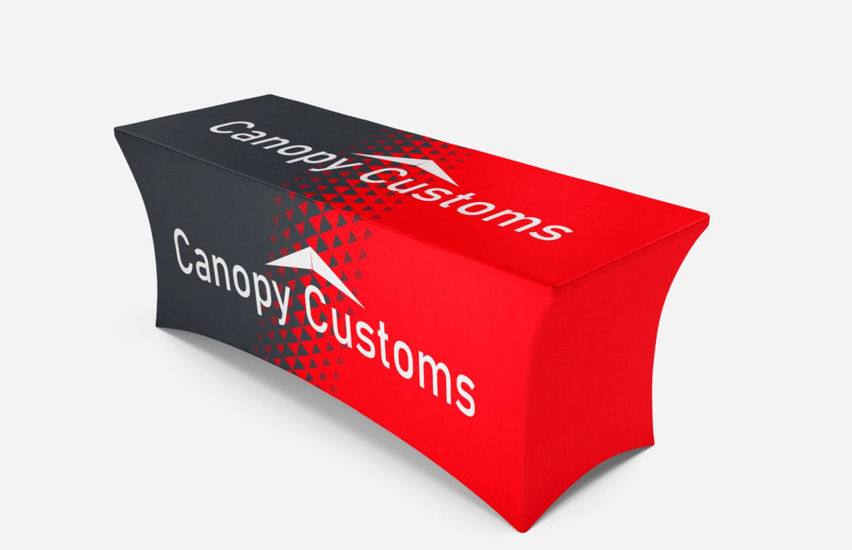 Custom Stretch Table Cover – Canopy Customs